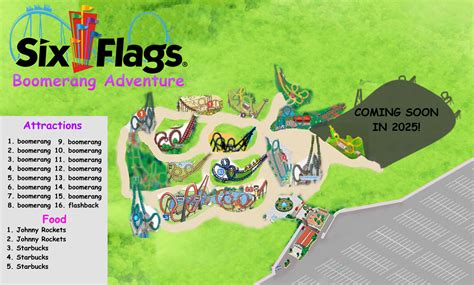 Six Flags Map