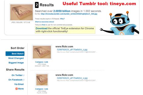 Tumblr Tools Tineye Reverse Image Search Tineye Is An Extremely Useful Tool For Fellow Tumblr
