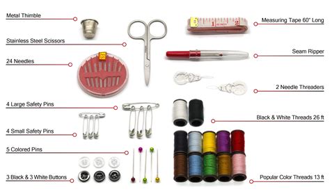 Compact Sewing Kit For Home Travel Camping And Emergency Best T For