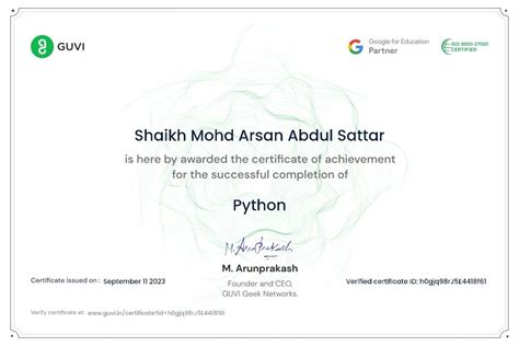 Shaikh Arsan On Linkedin Python Learner Coding Pythoncertification Pythoncoding