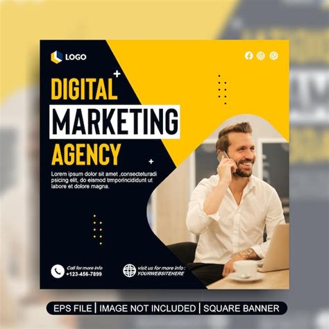 Premium Vector Digital Amrketing Agency Social Media Post Template