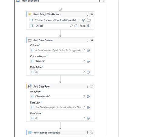 How To Add Data Row Under Add Data Column Activities Uipath