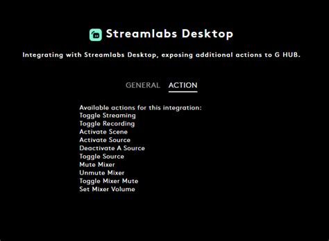 Logitech G HUB Integration With Streamlabs Desktop Streamlabs