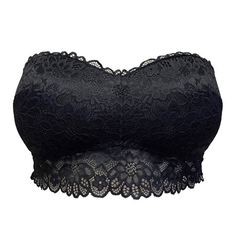 Be You 2 Pack Non Wired Lace Strapless Bra Blackwhite