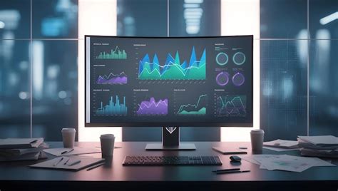 Data Analystic Background Premium Ai Generated Image