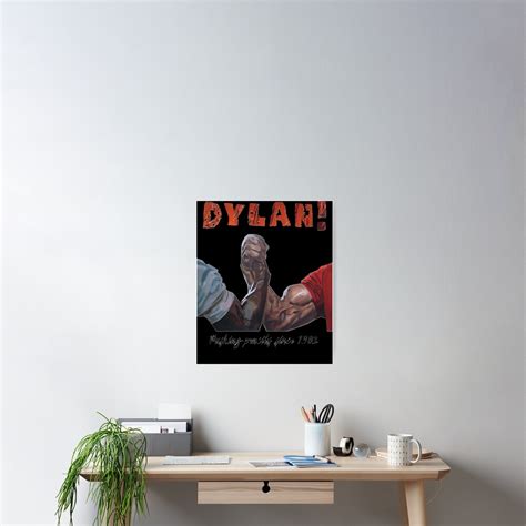 Dylan Predator Handshake Pushing Pencils Classic Poster For Sale By