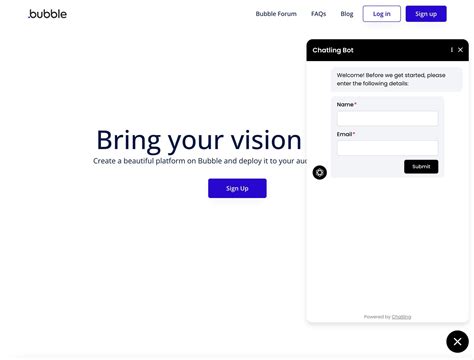 how to add a chatbot to bubble
