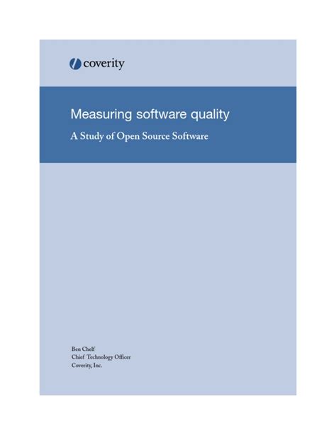Open Source Quality Report Pdf Software Bug Software Quality