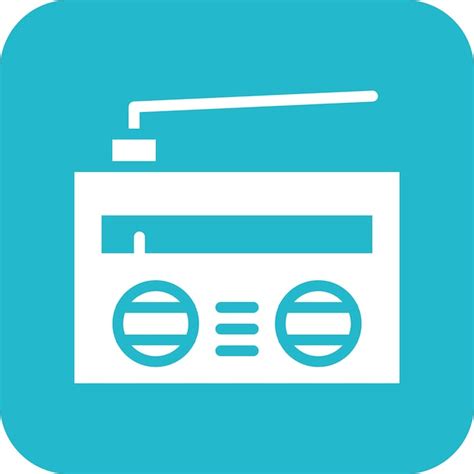 Premium Vector Radio Vector Icon Illustration Of Entertainment Iconset