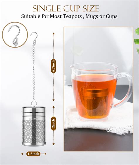 Lullatti Diamond Look Tea Steeper 188 Stainless Steel Tea Ball