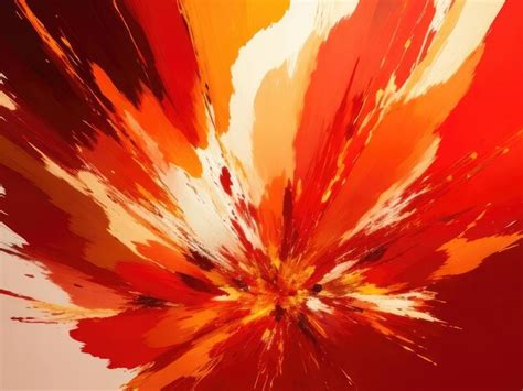 Premium Ai Image An Orange Explosion Abstract Background