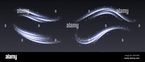 Cold Wind With Snow Air Flow Effect Winter Freezing Swirls Glowing