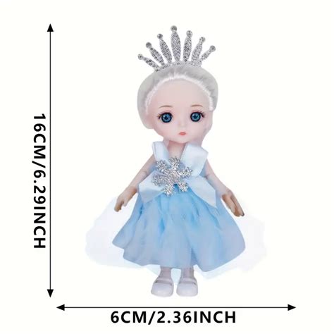 Snow Ice Princess Doll T Cute Fashionable Doll Swingable Temu