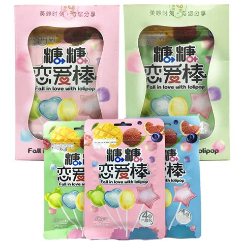 糖糖恋爱棒25g 20包水果味棒棒糖趣味糖果硬糖果怀旧零食盒装 虎窝淘