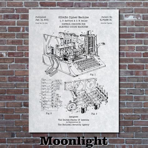 Ww2 Encryption Machine Patent Print Art 1944 Etsy