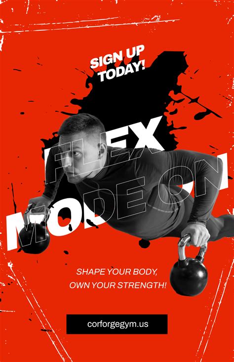 Free Professional Fitness Promotion Poster Template To Edit Online