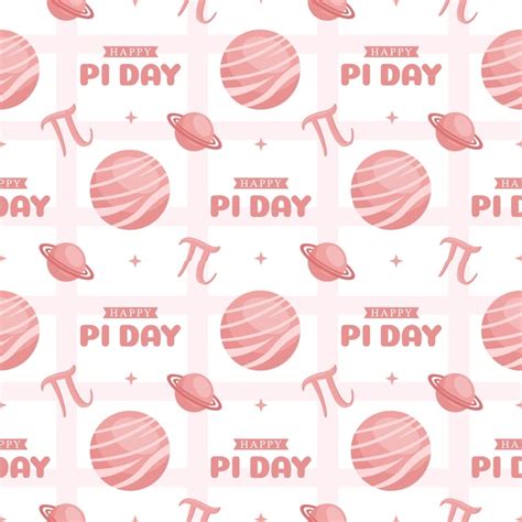 Premium Vector Pi Day Seamless Pattern With Mathematical Constants Or