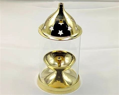 Glossy Brass Glass Akhand Diya For Puja At Rs 310piece In Moradabad