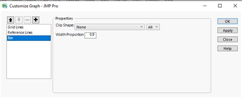 Solved How Can I Adjust The Bar´s Width In Bar Plots Jmp User Community