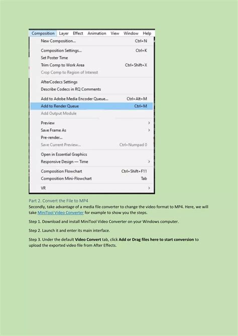 After Effects Not Sending To Media Encoder Copy 2docx