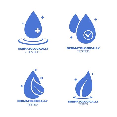 피부과 테스트 컬렉션 무료 벡터