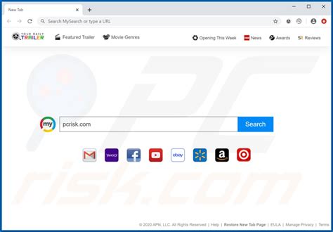 Your Daily Trailer Browser Hijacker Simple Removal Instructions