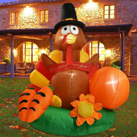 Lvydec 6ft Inflatables Turkey Thanksgiving Decoration