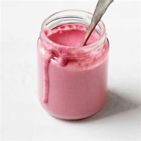 Tahini Beet Dressing A Vibrant Colorful Creamy Vegan Dressing