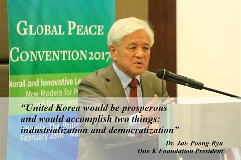 Global Peace Convention 2017 Korean Reunification Track Quotables