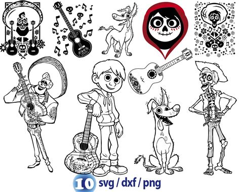 Disney Coco Movie Svg Miguel Coco Svg Hector Coco Svg Dan Inspire