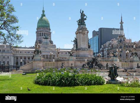 Buenos Aires Palace Of The Argentine National Congress Argentina Stock