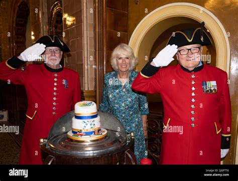 Left To Right Roy Palmer The Duchess Of Cornwall And Colin Thackeray During The Oldie