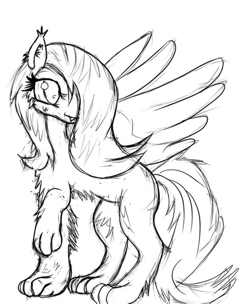 Wolf Flutter Sketch By Xw3r3w0lfx On Deviantart
