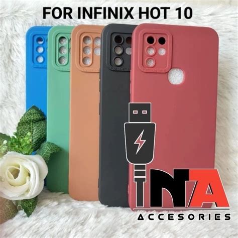 Jual Softcase Pro Camera INFINIX HOT 10 Silikon Case Macaron Shopee