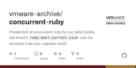 Github Vmware Archiveconcurrent Ruby Private Fork Of Concurrent