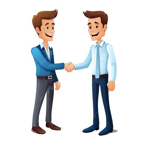 Two People Shaking Hands Clipart