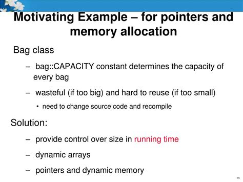 Ppt Pointers And Memory Allocation L Grewe Powerpoint Presentation