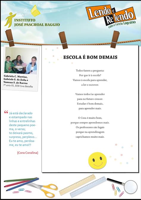 Lendo E Relendo O Correio Lageano 15 03 Dia Da Escola