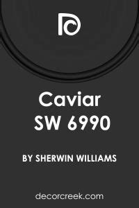 Caviar Sw 6990 Paint Color By Sherwin Williams Decorcreek