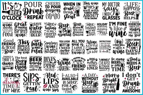 Alcohol Quotes Svg Bundle So Fontsy