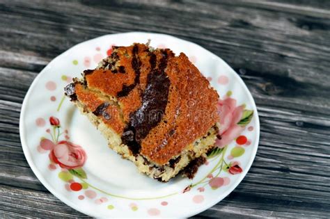 Tiger Marbled Sponge Cake Components Of Flour Butter Oil Vanilla