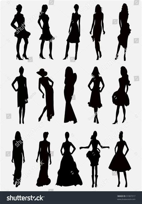 Elegant Lady Stock Vector Illustration 31907317 Shutterstock
