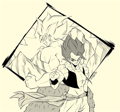 Gogeta Vs Broly Drawings