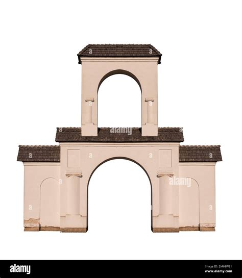 Elements Of Architecture Of Buildings Ancient Arches Columns Windows
