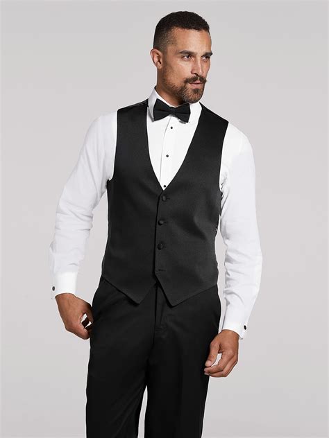 Black Notch Lapel Tux Black By Vera Wang Tuxedo Rental
