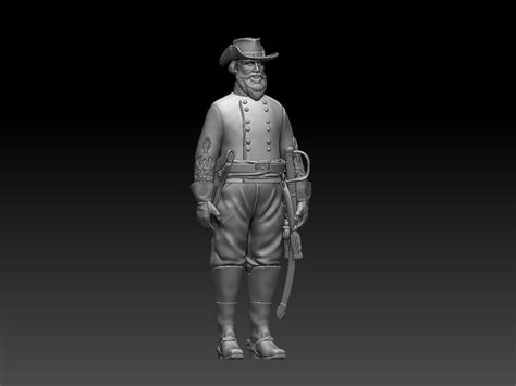 Jeb Stuart Confederate States Army General 3d Model 3d Printable Cgtrader