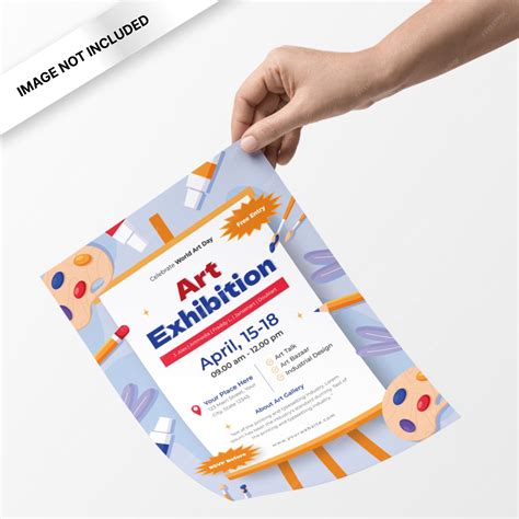 Premium Vector Art Exhibition Flyer Template