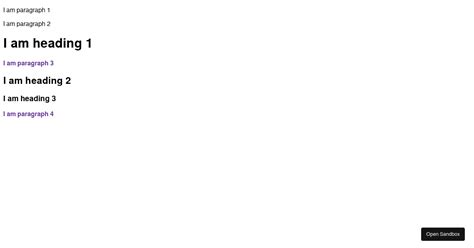 Css Selectors Codesandbox
