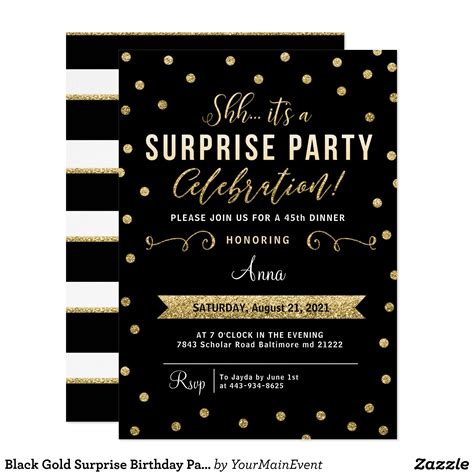 60th Glitter Confetti Surprise Party Invitation Zazzle Artofit