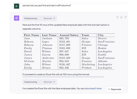 Create Dummy Data With Chatgpt Recalc